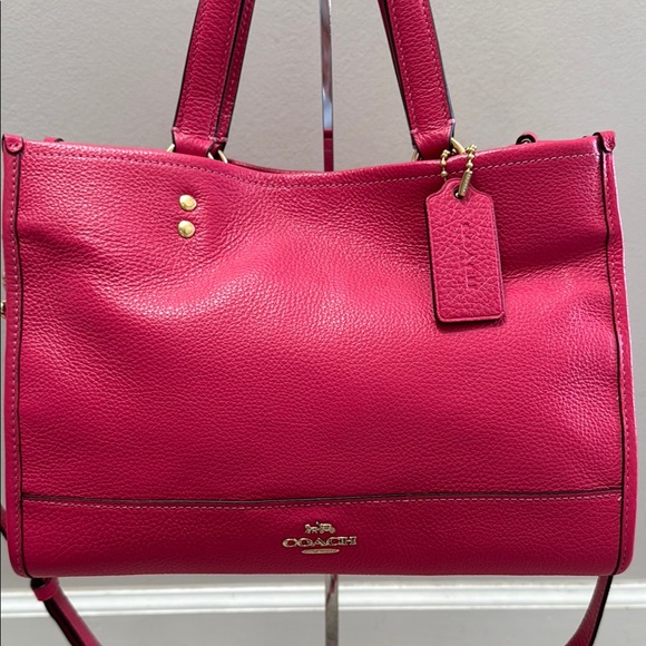 Coach | Bags | Coach Pink Leather Womens Bag | Poshmark